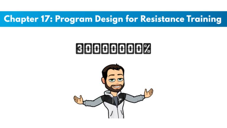 CSCS Chapter 17: Program Design for Resistance Training
