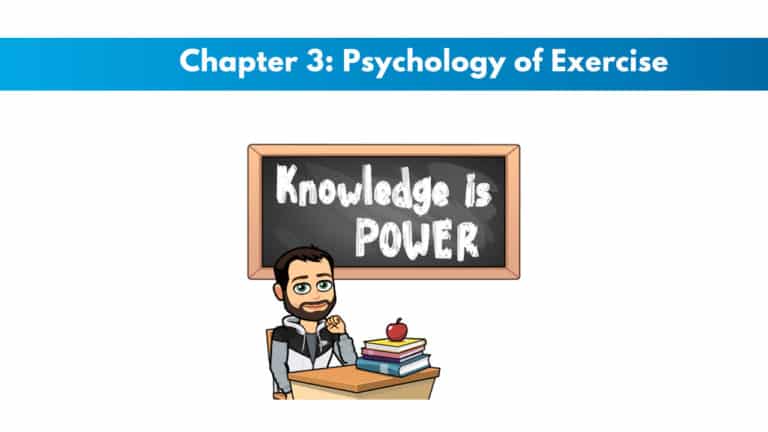 NASM CPT 7th Edition Chapter 3: Psychology of Exercise